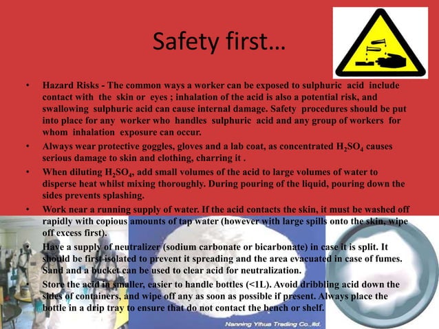 King of acids -Sulphuric Acid H2SO4 | PPTX | Chemistry | Science