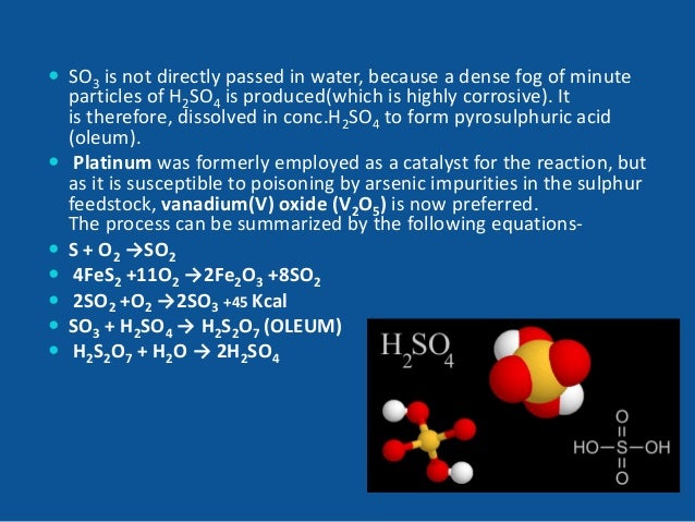 King of acids -Sulphuric Acid H2SO4