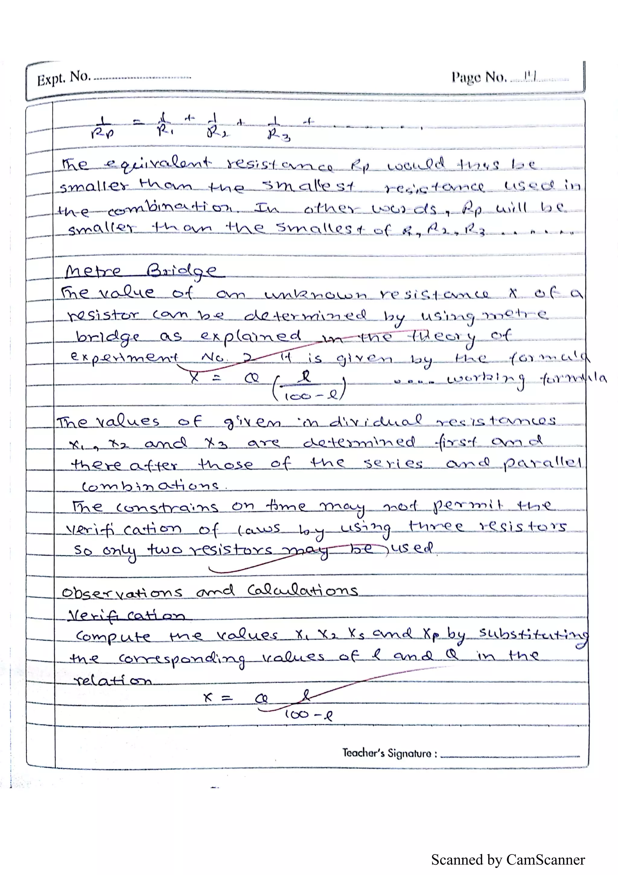 Physics Practical File - with Readings | Class 12 CBSE | PDF