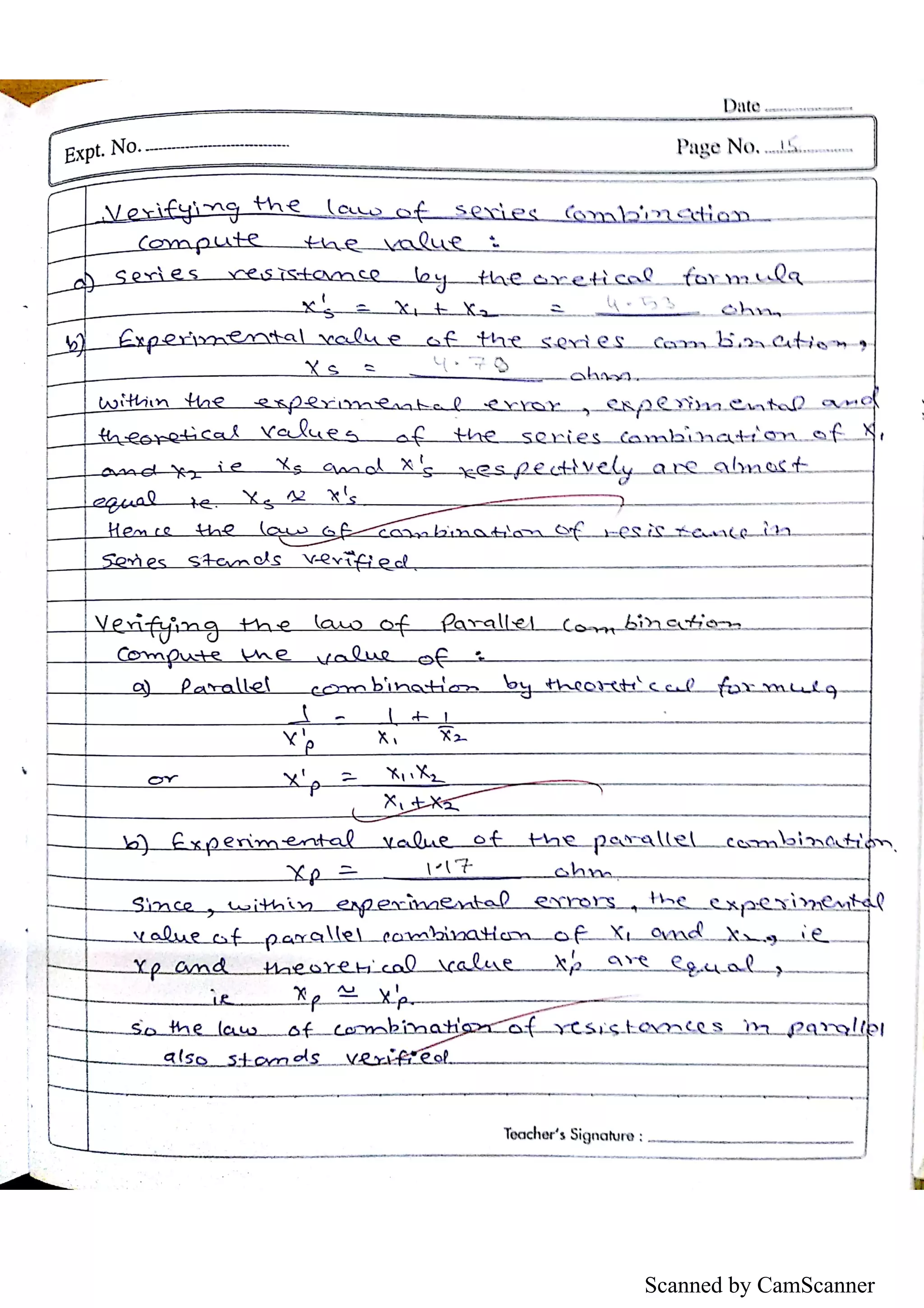 Physics Practical File - with Readings | Class 12 CBSE | PDF