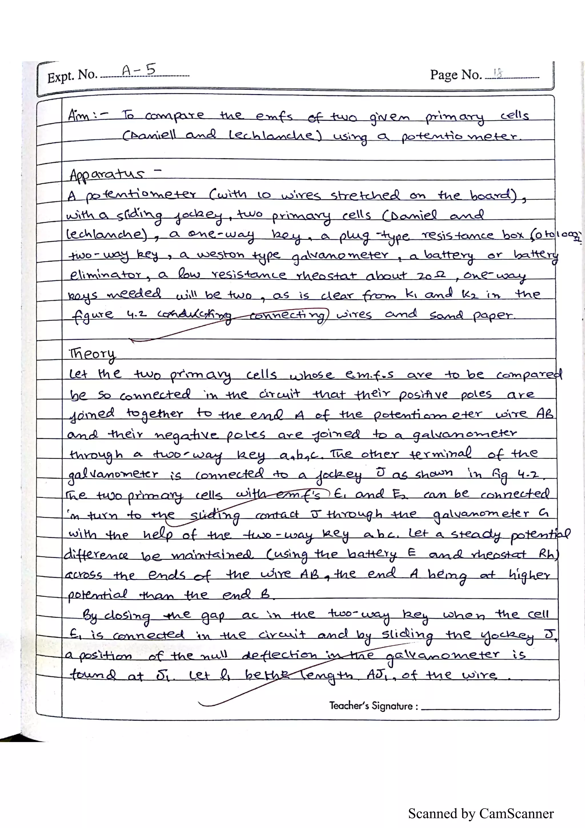 Physics Practical File - with Readings | Class 12 CBSE | PDF