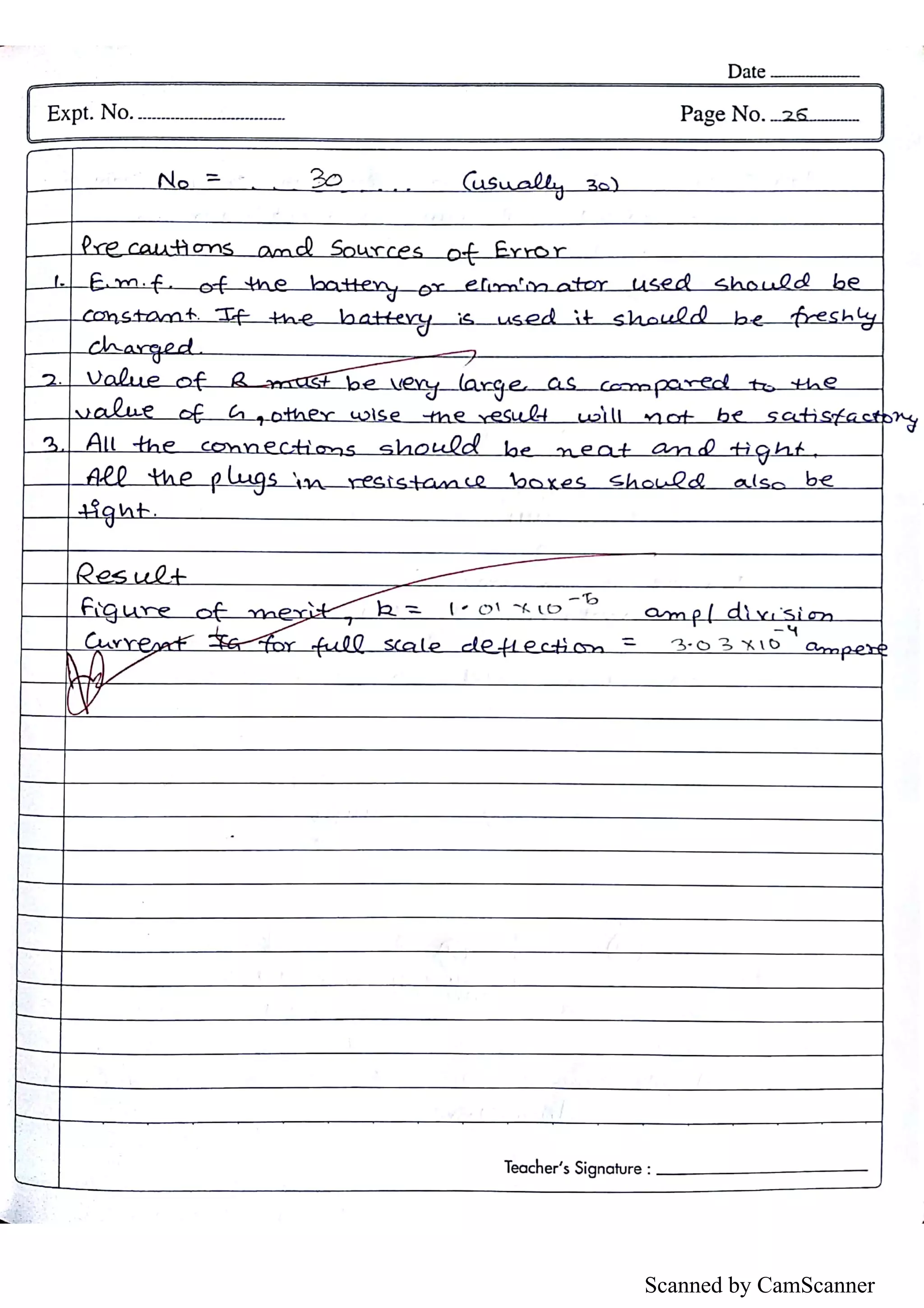 Physics Practical File - with Readings | Class 12 CBSE | PDF