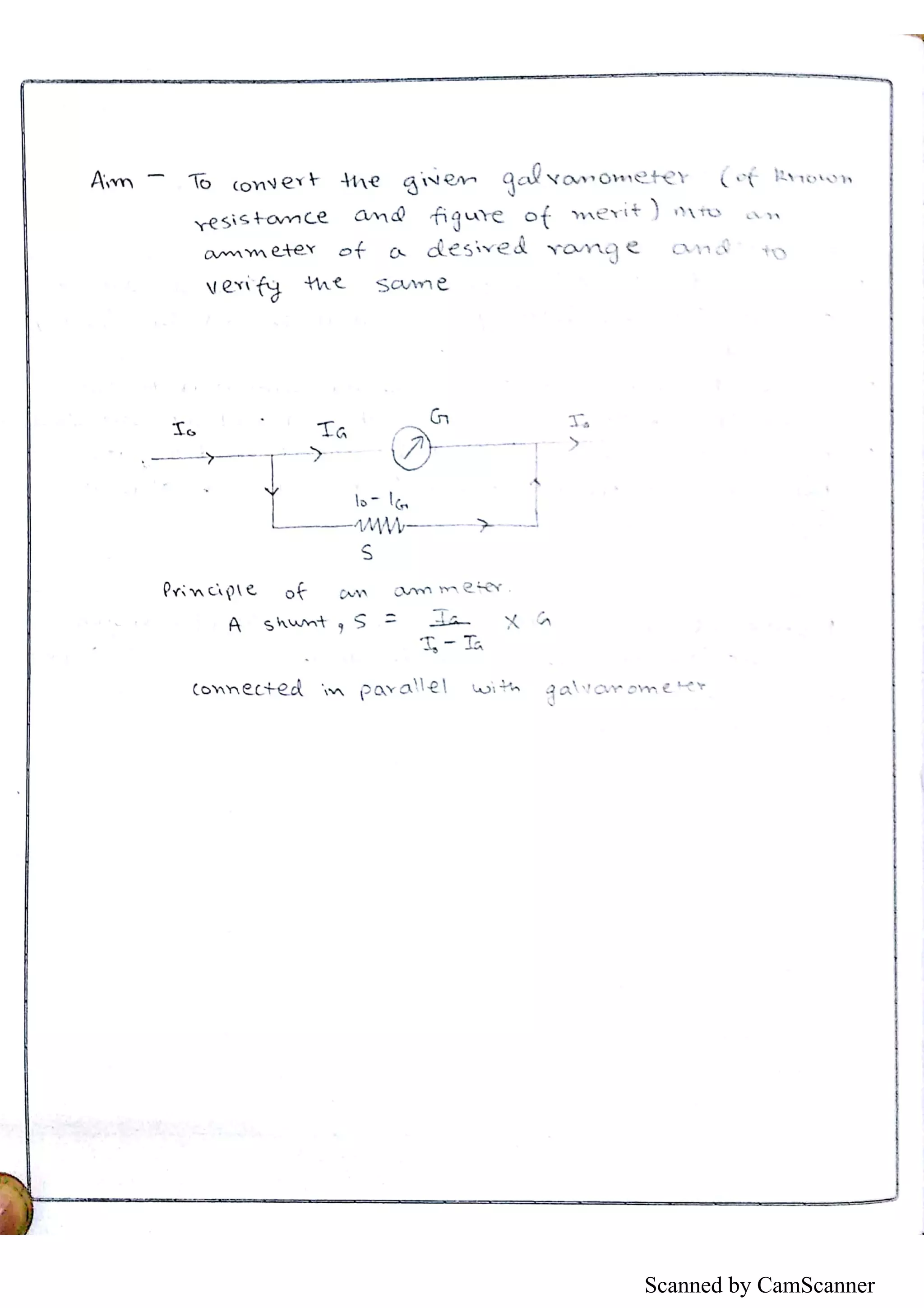 Physics Practical File - with Readings | Class 12 CBSE | PDF