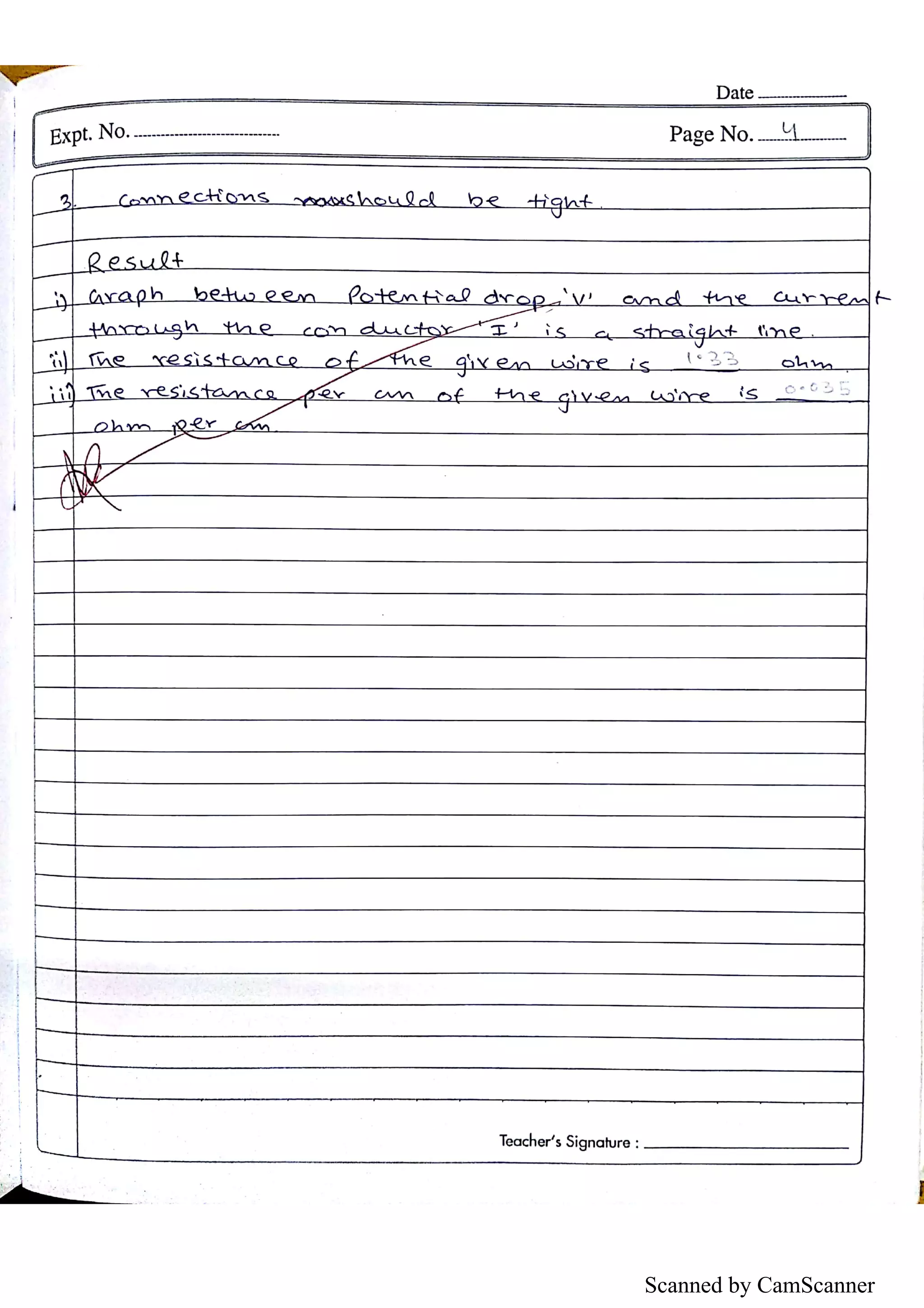 Physics Practical File - with Readings | Class 12 CBSE | PDF