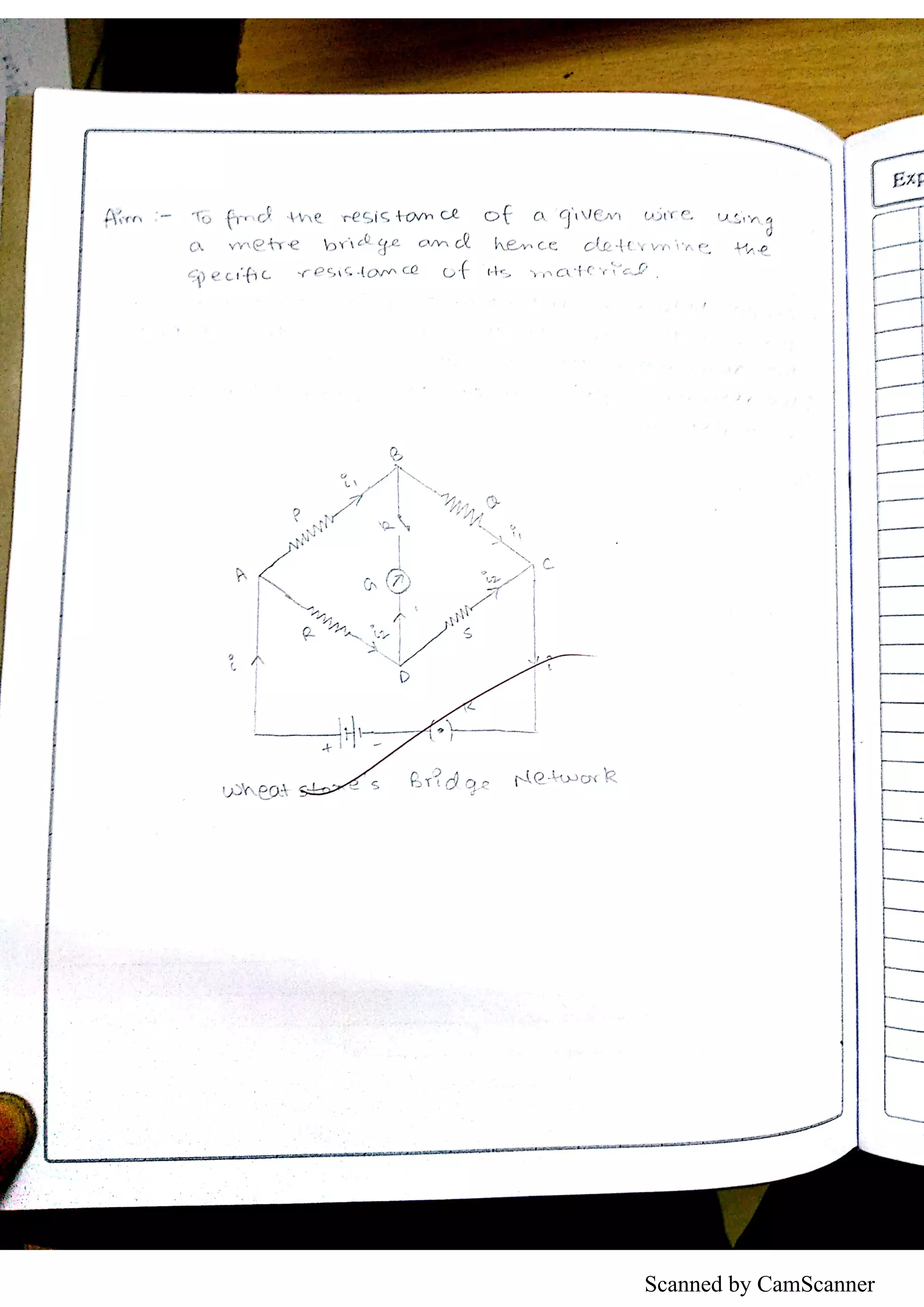 Physics Practical File - with Readings | Class 12 CBSE | PDF