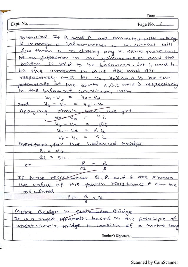 Physics Practical File - with Readings | Class 12 CBSE | PDF