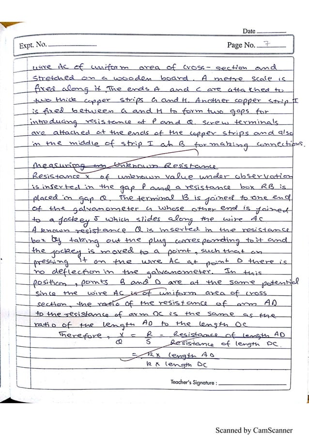 Physics Practical File - with Readings | Class 12 CBSE | PDF