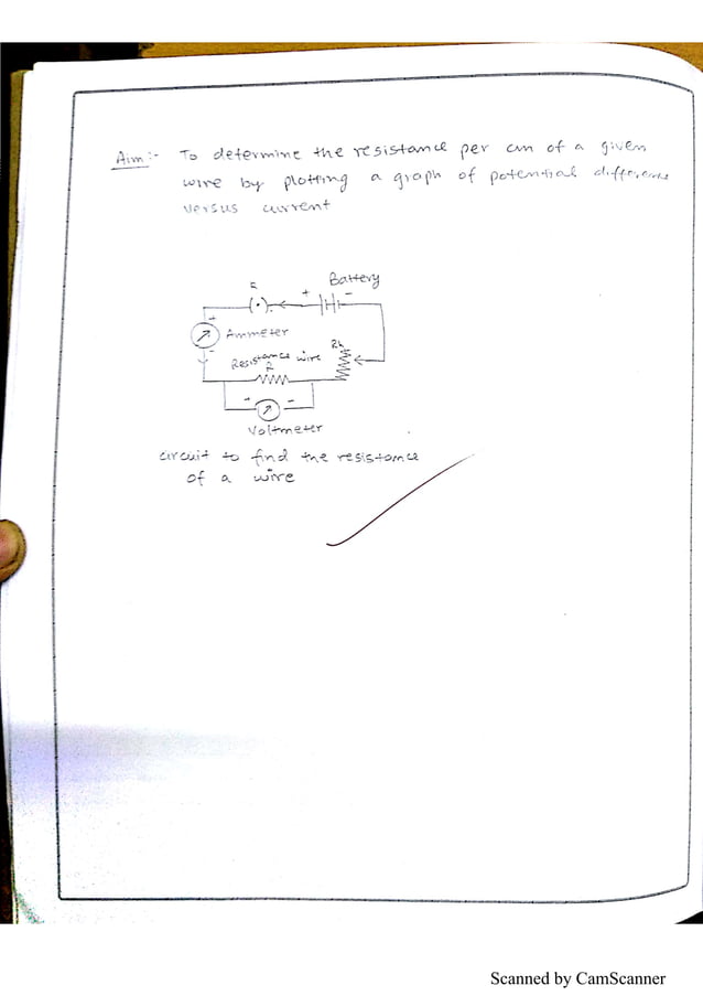 Physics Practical File - with Readings | Class 12 CBSE | PDF
