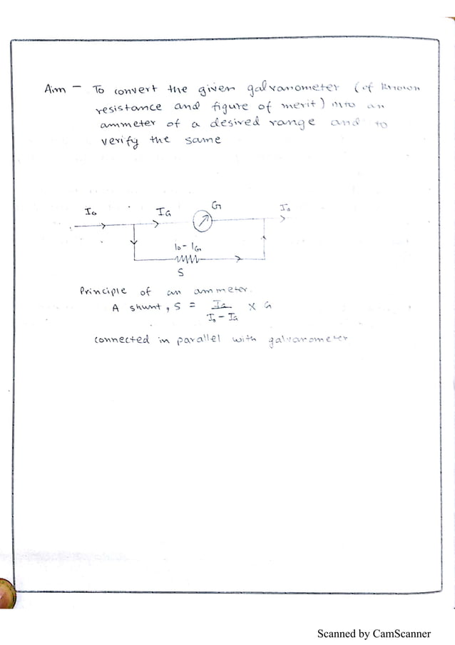 Physics Practical File - with Readings | Class 12 CBSE | PDF