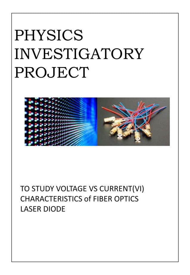 PHYSICS PRACTICAL PROJECT.pptx | Physics | Science