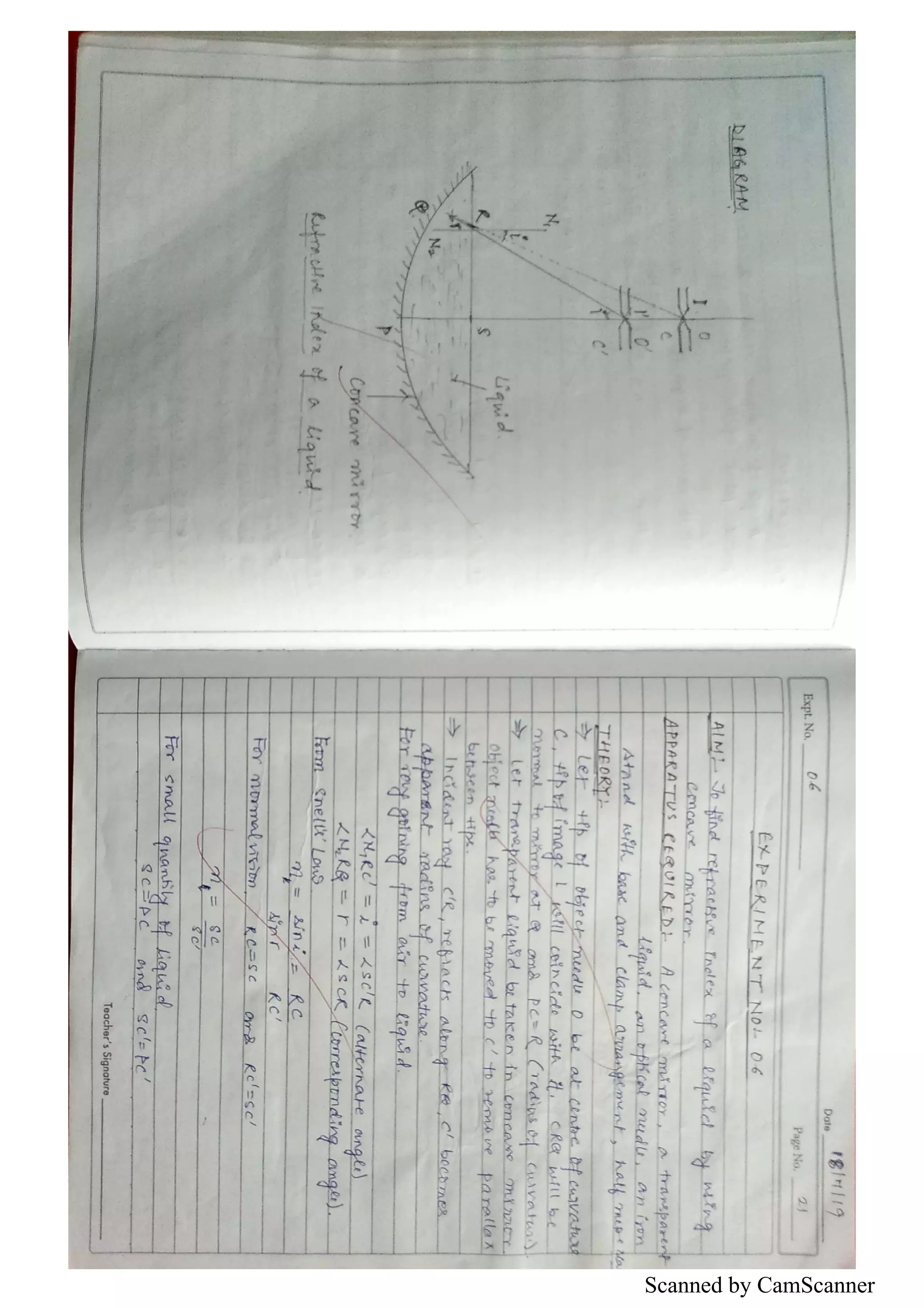 PHYSICS PRACTICAL RECORD XII | PDF