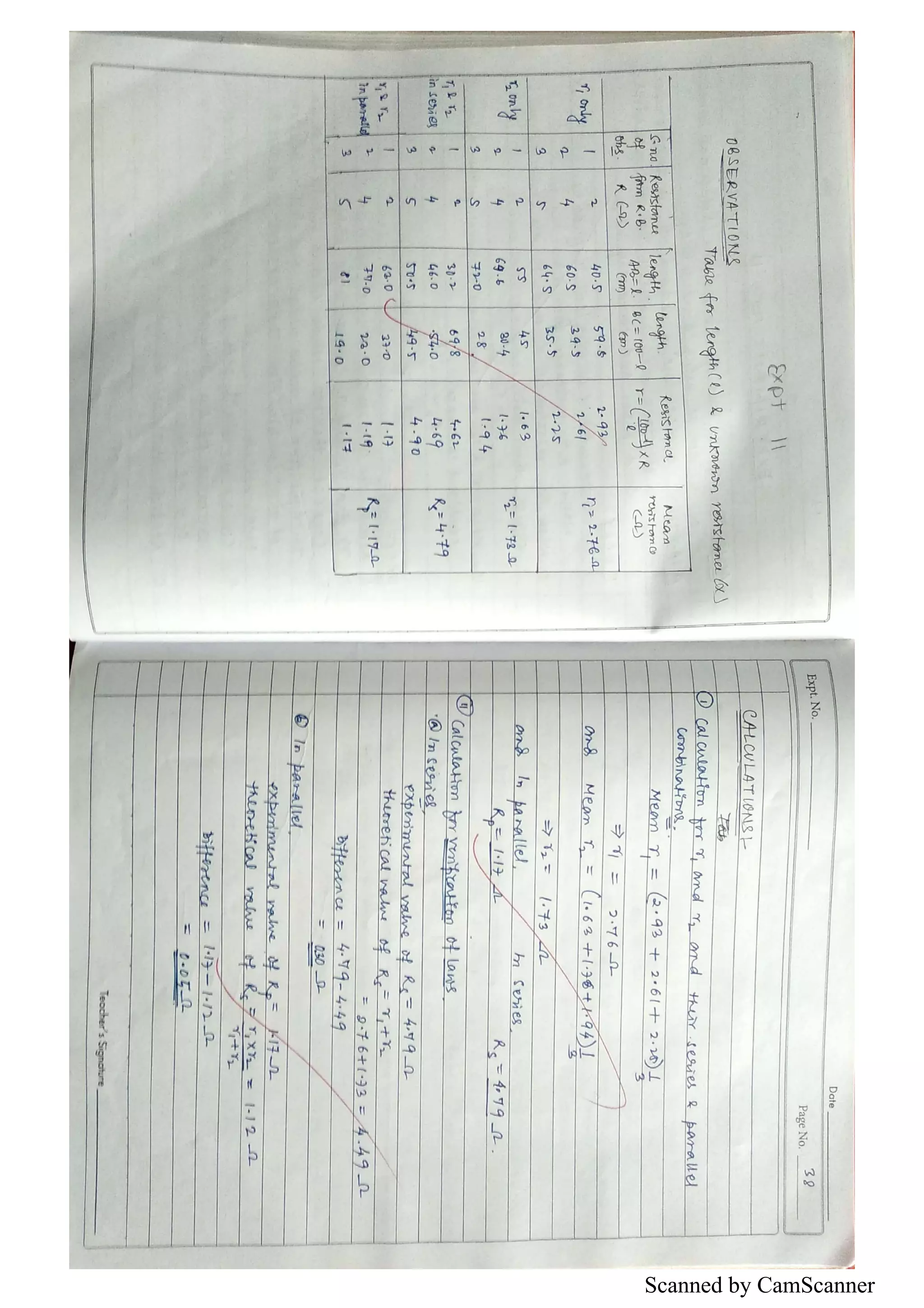 PHYSICS PRACTICAL RECORD XII | PDF