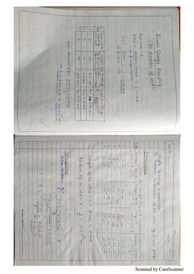 PHYSICS PRACTICAL RECORD XII | PDF