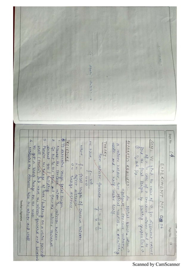 PHYSICS PRACTICAL RECORD XII | PDF