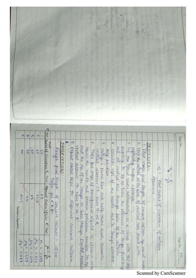 PHYSICS PRACTICAL RECORD XII | PDF