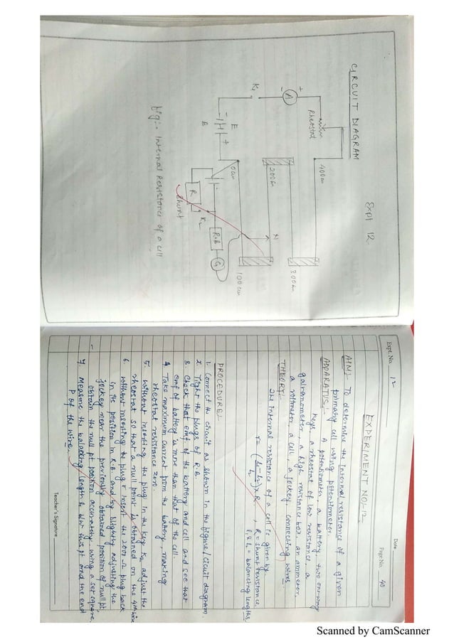 PHYSICS PRACTICAL RECORD XII | PDF