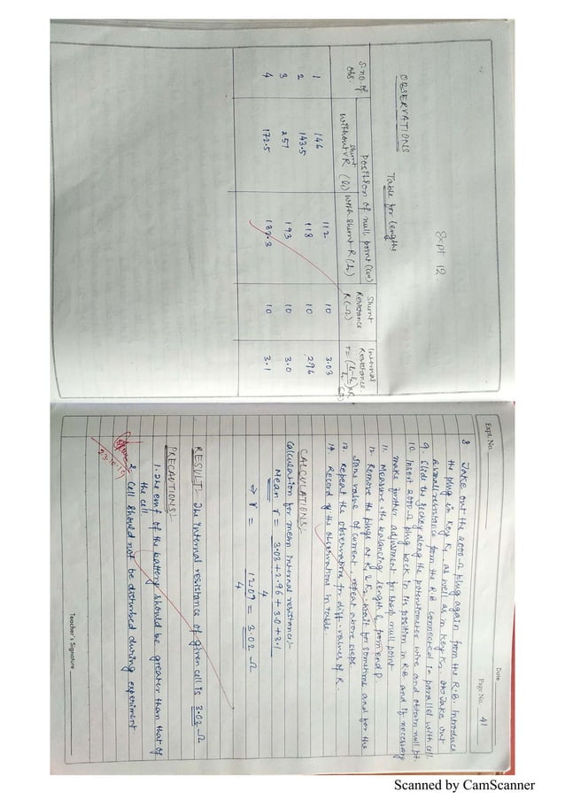 PHYSICS PRACTICAL RECORD XII | PDF