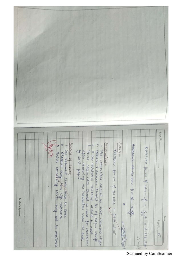 PHYSICS PRACTICAL RECORD XII | PDF