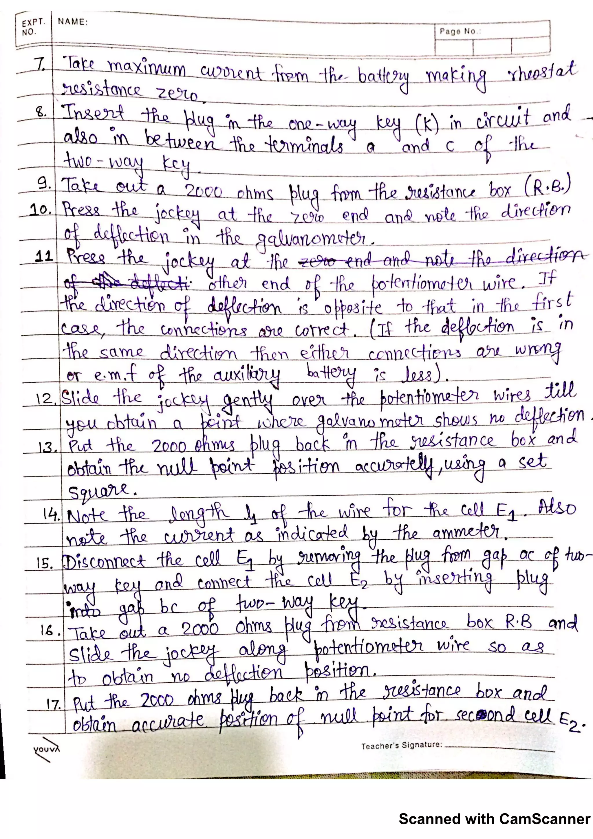 Physics Practicals Class 12 With Observations | PDF