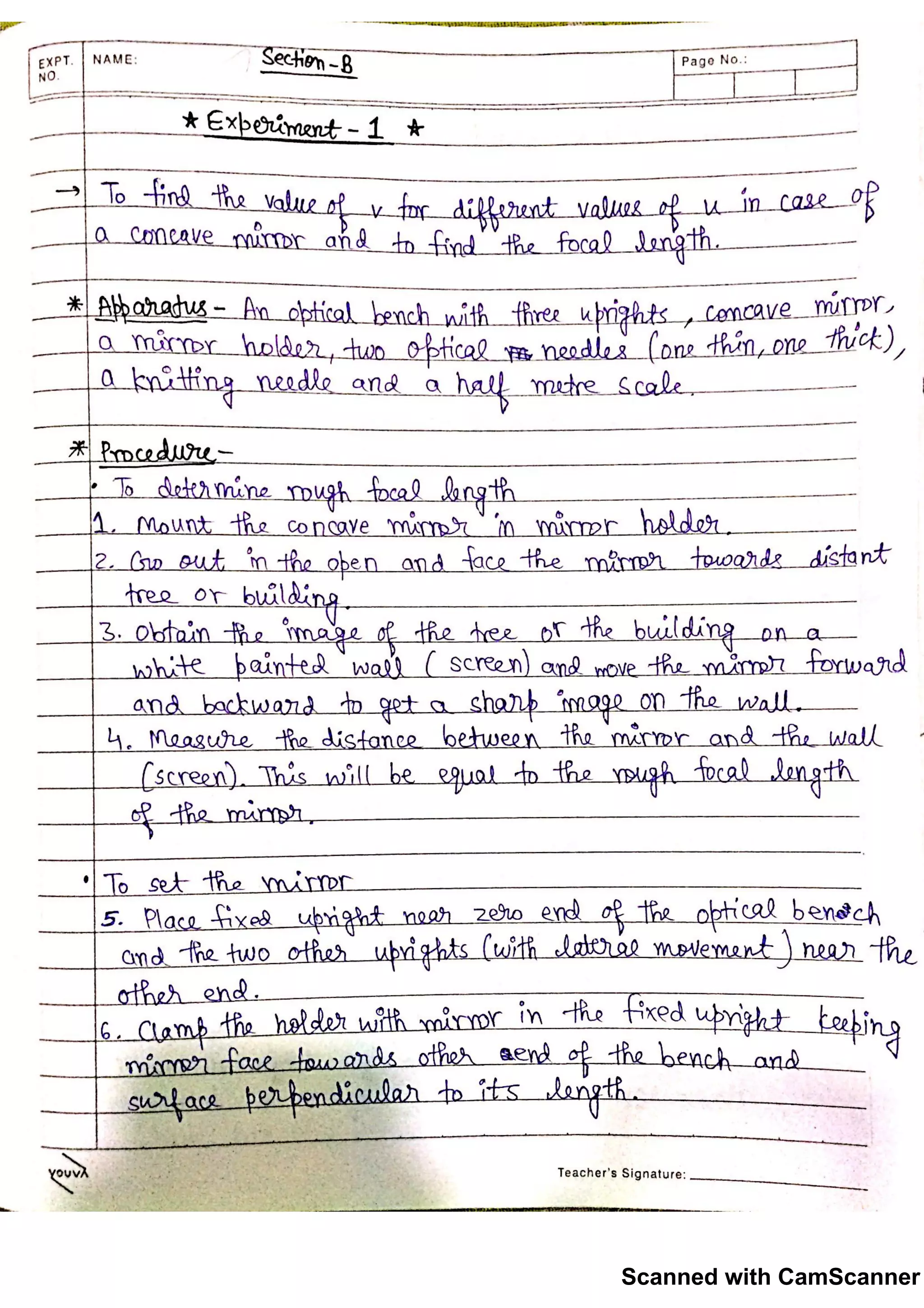 Physics Practicals Class 12 With Observations | PDF