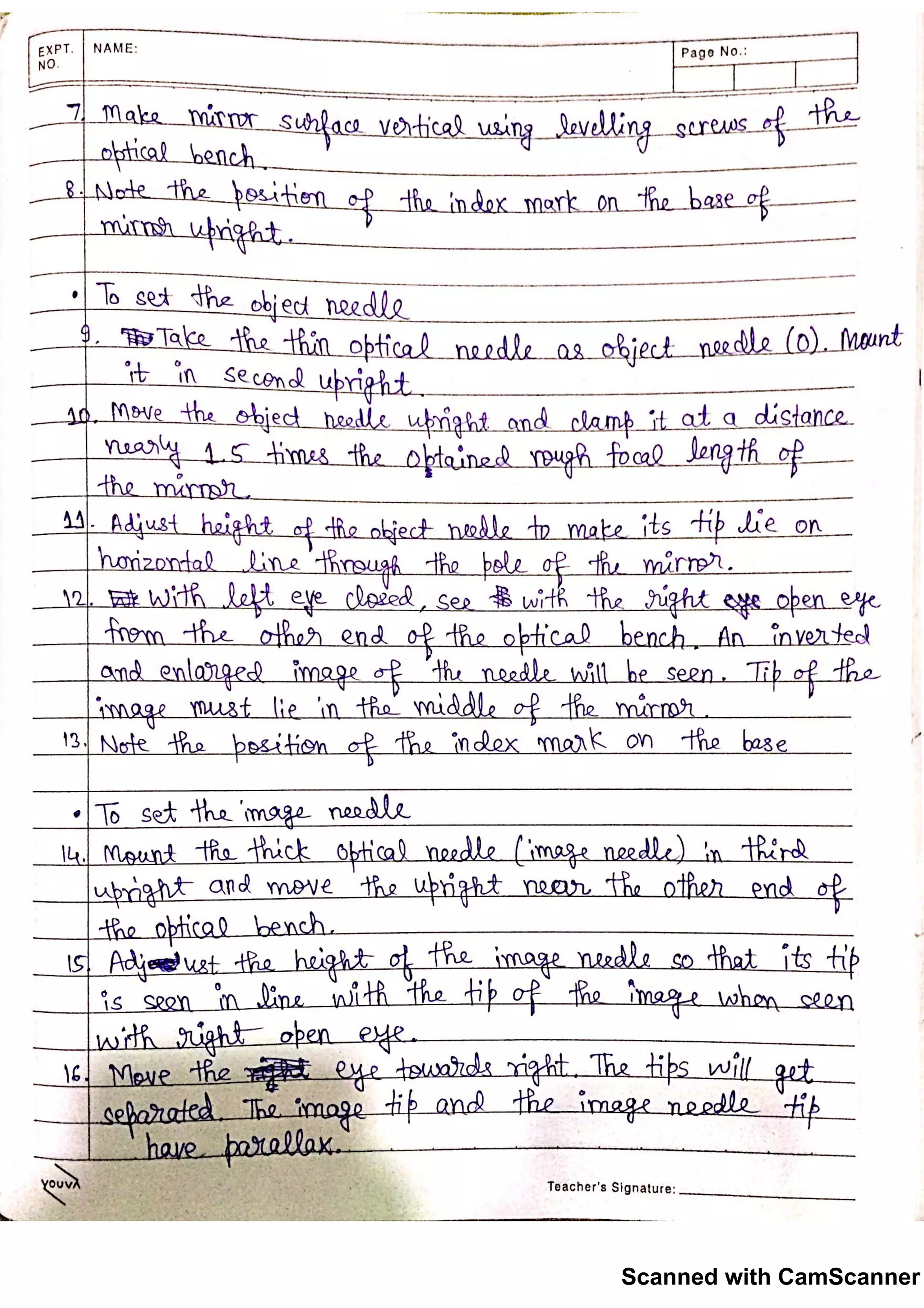 Physics Practicals Class 12 With Observations | PDF