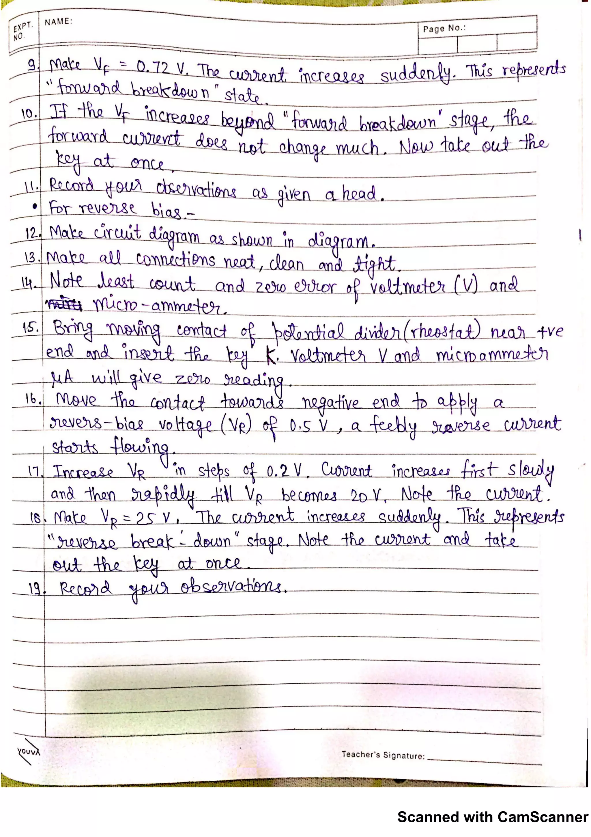 Physics Practicals Class 12 With Observations | PDF