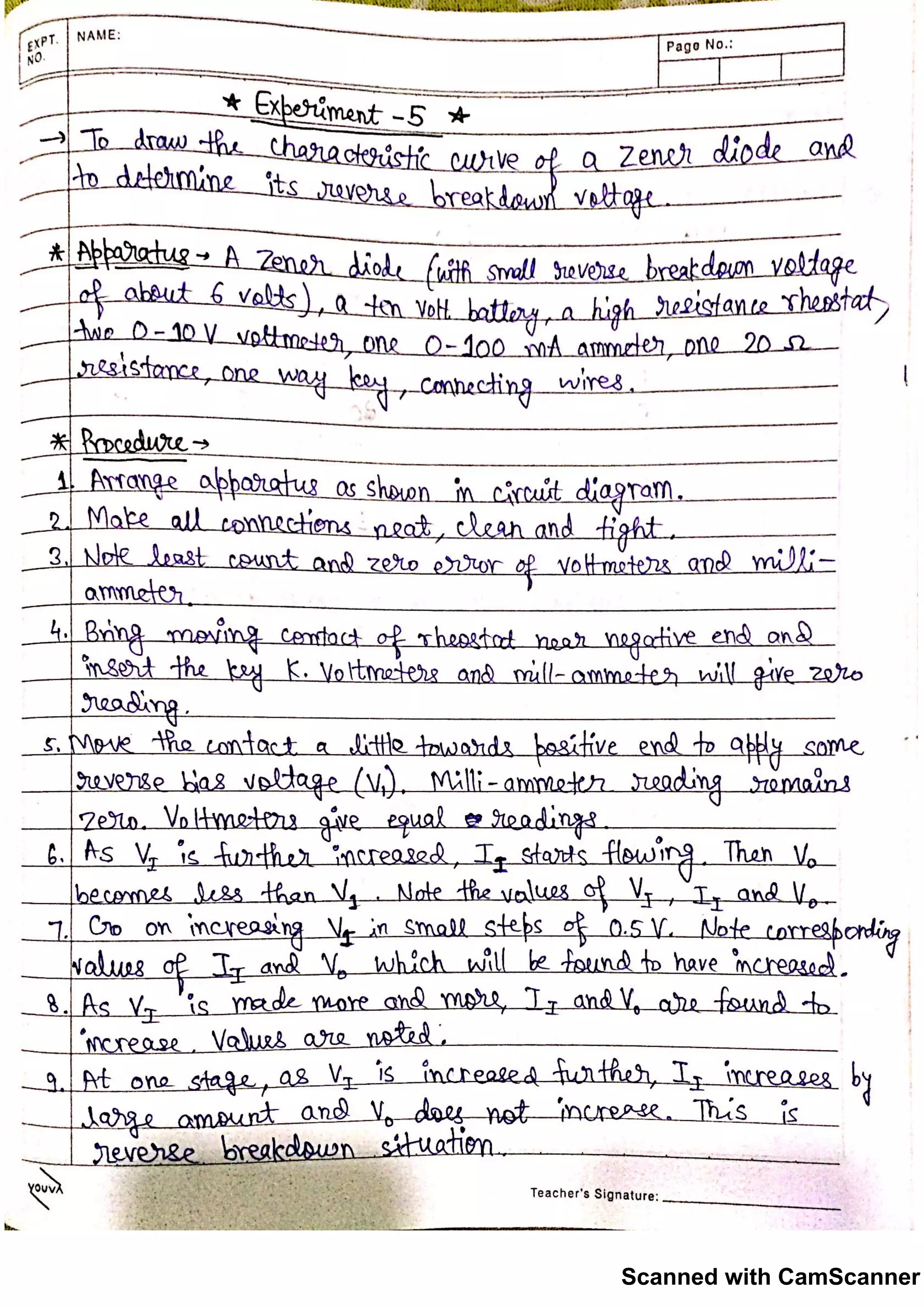 Physics Practicals Class 12 With Observations | PDF