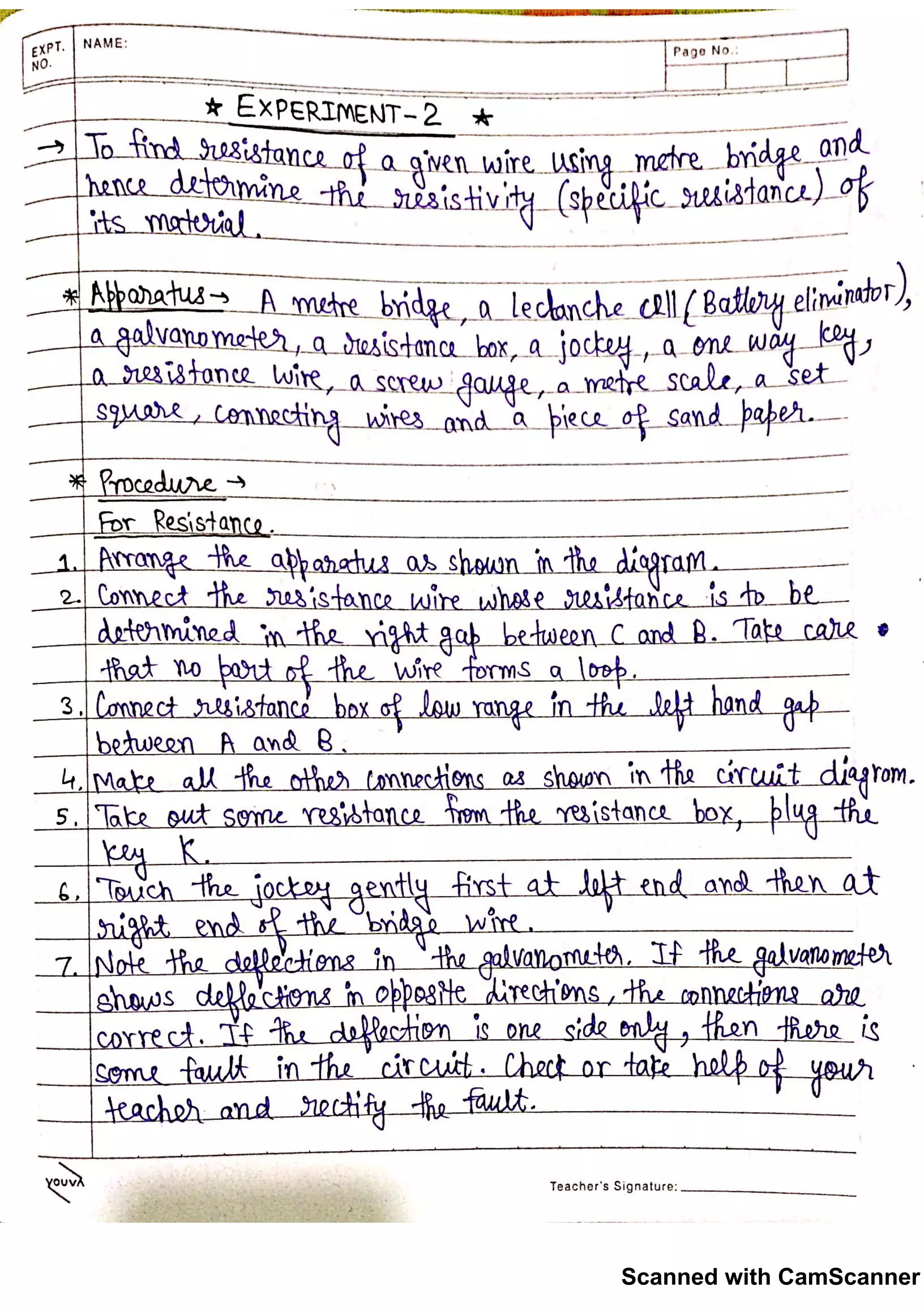Physics Practicals Class 12 With Observations | PDF