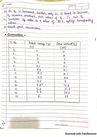 Physics Practicals Class 12 With Observations | PDF