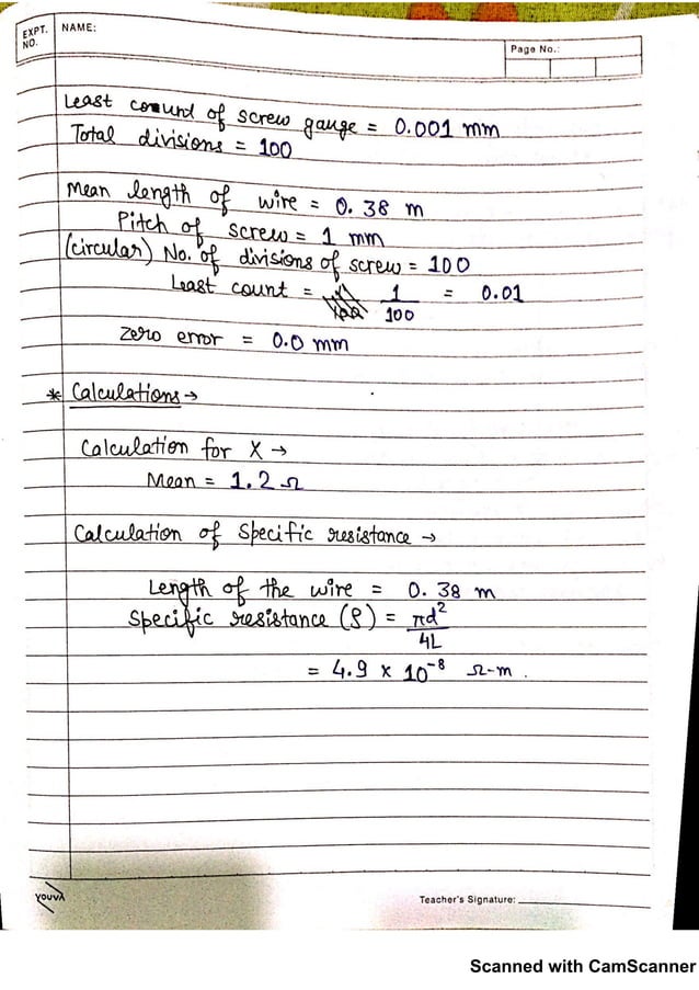 Physics Practicals Class 12 With Observations | PDF | Physics | Science