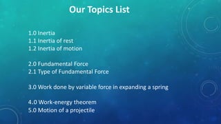Mechanics Physics presentation | PPTX