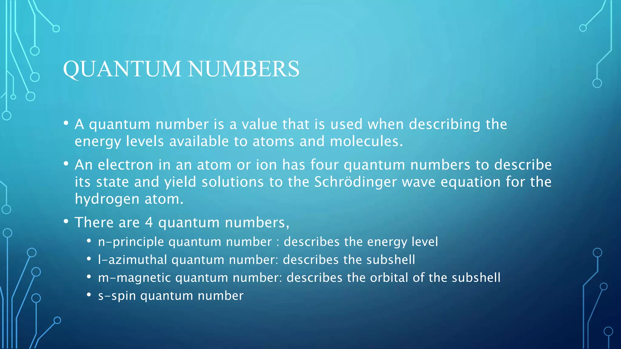 Quantum Numbers - Mass, Charge, Spin | PPT