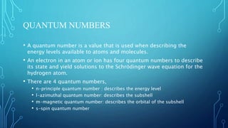 Quantum Numbers - Mass, Charge, Spin | PPT