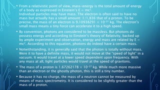 Quantum Numbers - Mass, Charge, Spin | PPTX