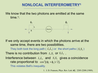 Quantum entanglement is one of the most intriguing and counterintuitive ...
