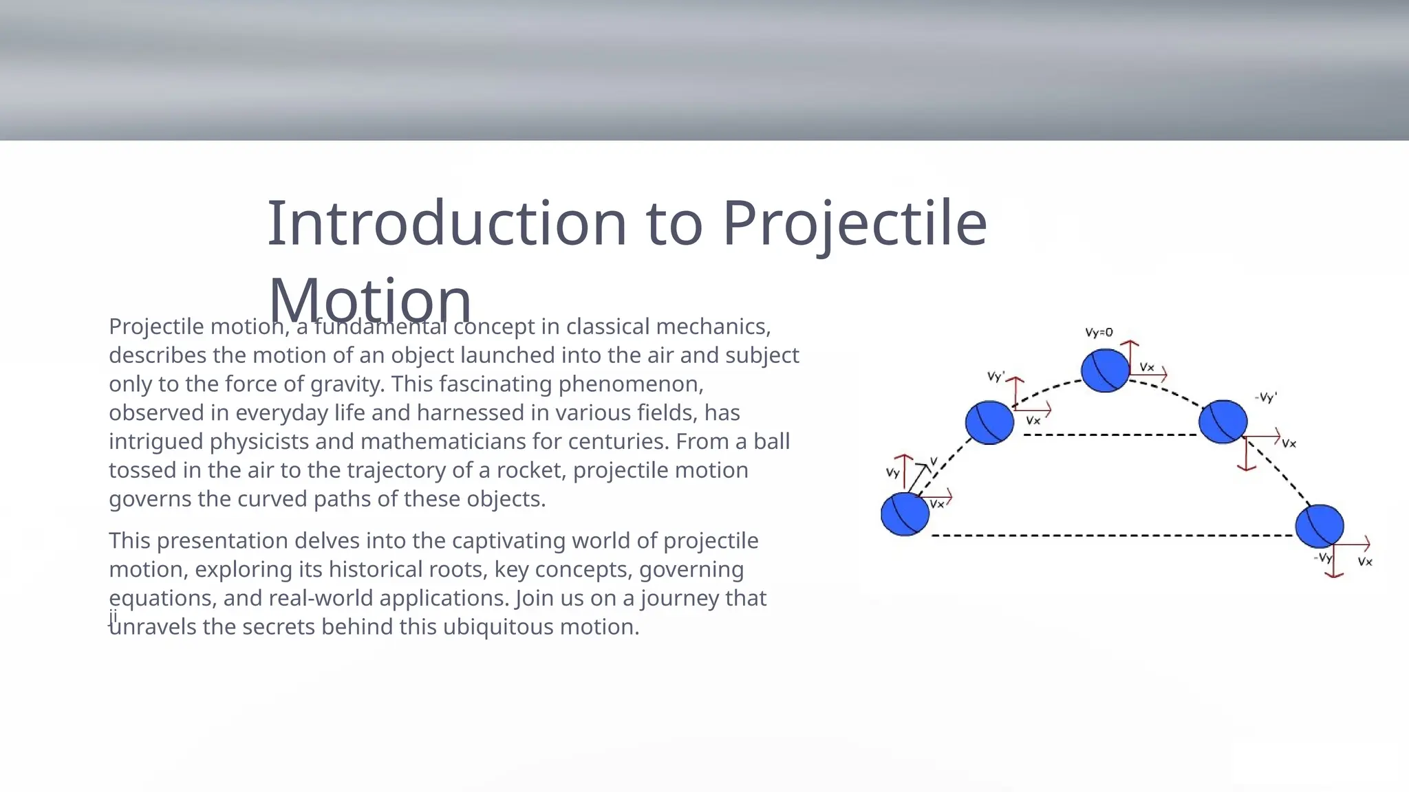Physics Presentation Projectile Motion Pptx