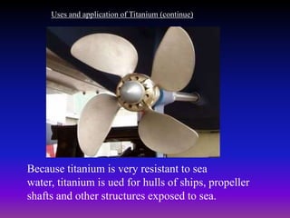 Short presentation on Titanium and Helium | PPTX