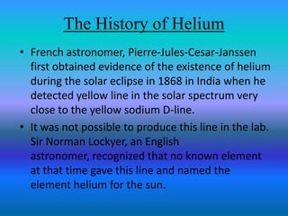 Short presentation on Titanium and Helium | PPTX | Chemistry | Science