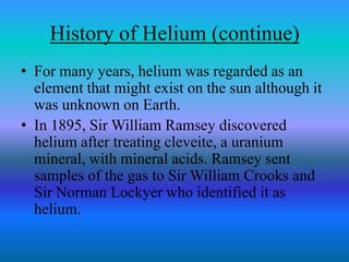 Short presentation on Titanium and Helium | PPT