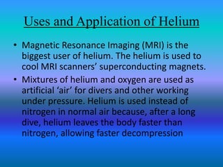 Short presentation on Titanium and Helium | PPTX | Chemistry | Science