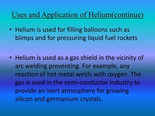 Short presentation on Titanium and Helium | PPTX | Chemistry | Science