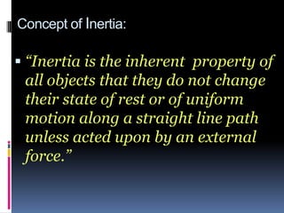 Newton's laws of motion_564 | PPTX