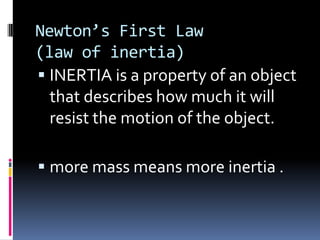 Newton's laws of motion_564 | PPTX