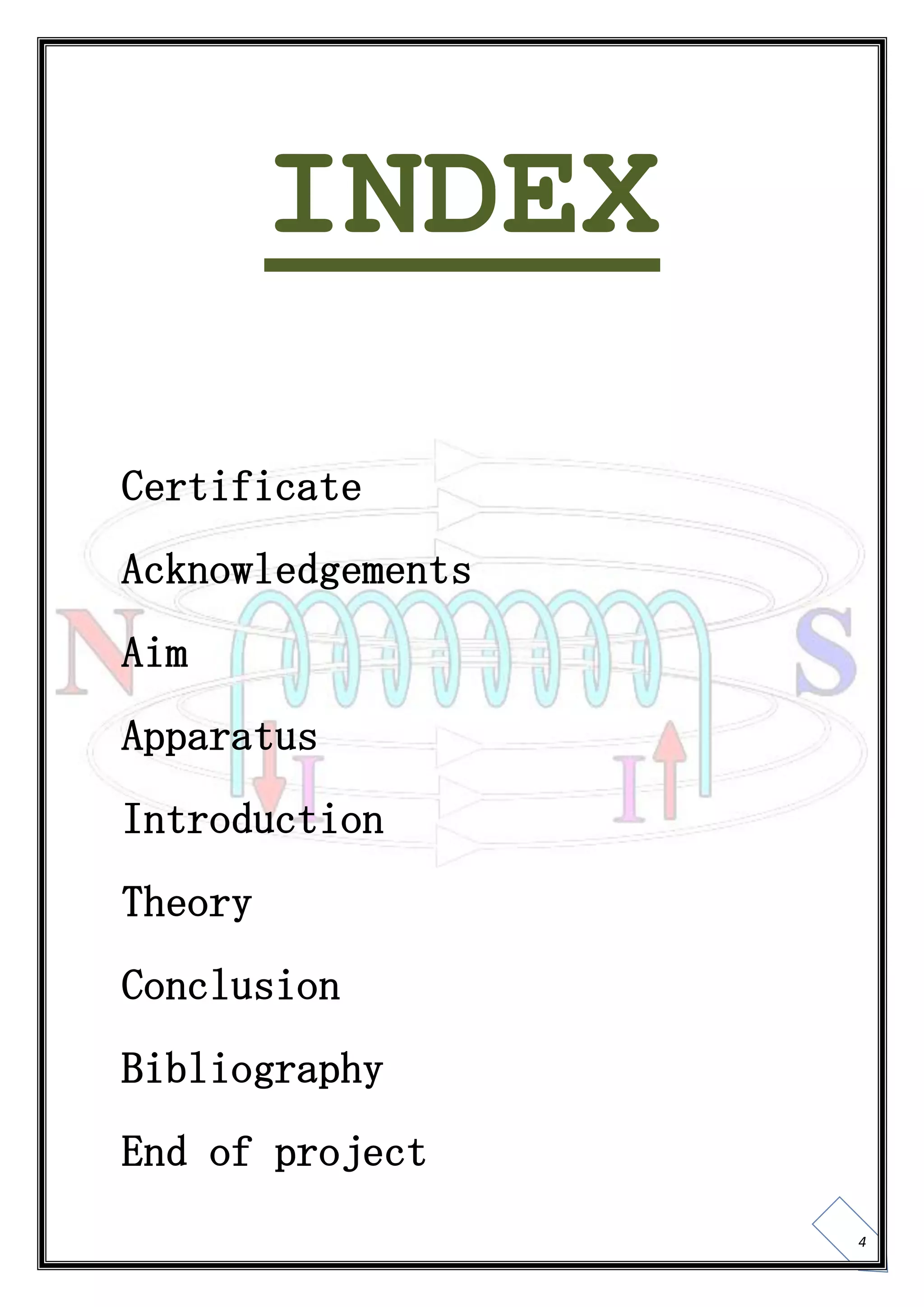 CBSE Class XII Physics Investigatory Project | PDF