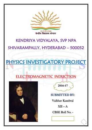 CBSE Class XII Physics Investigatory Project | PDF