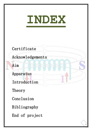 CBSE Class XII Physics Investigatory Project | PDF