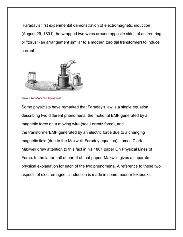 Physics project class 12 EMI | DOCX | Physics | Science