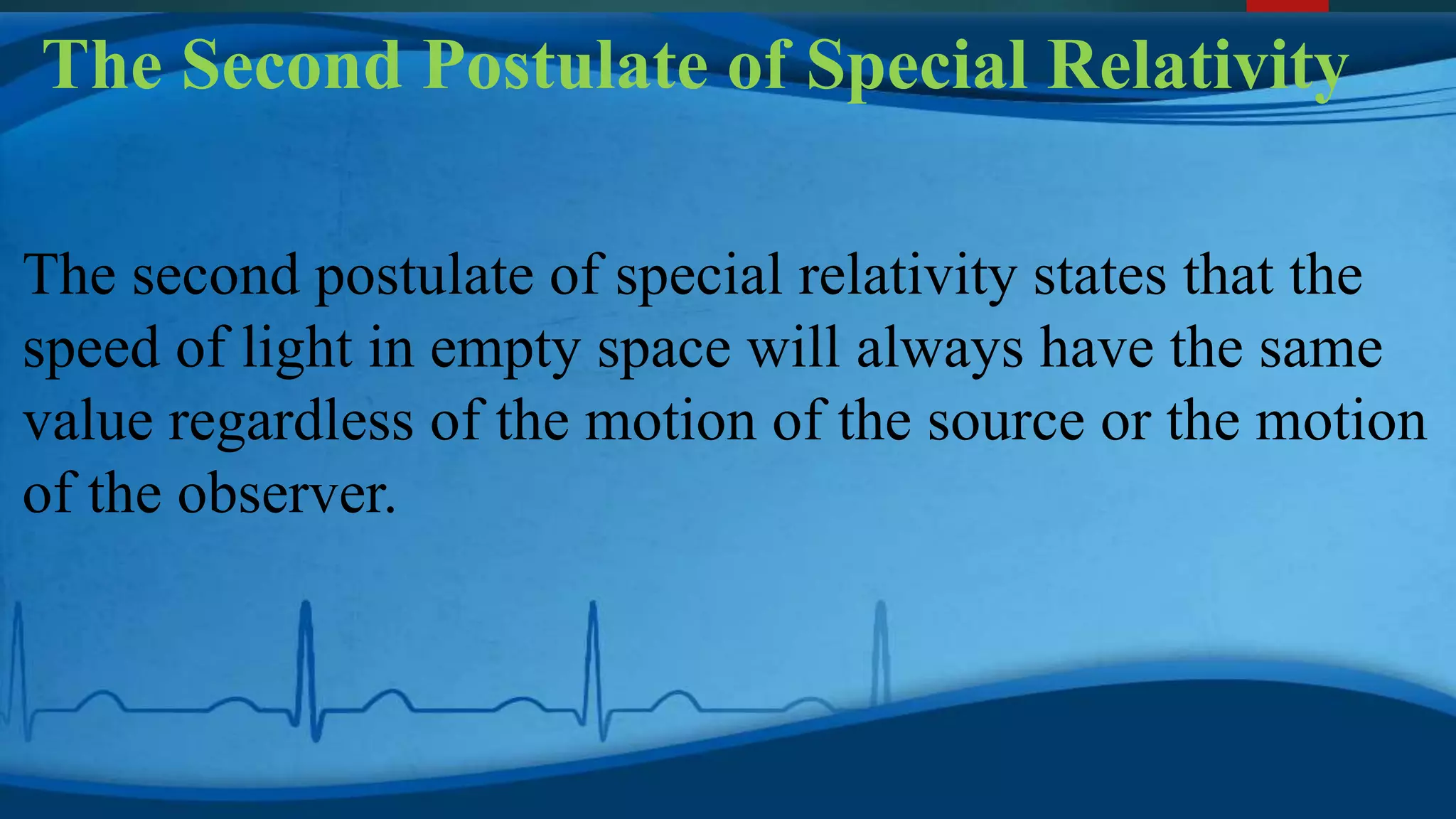 Introduction to Special theory of relativity | PPTX