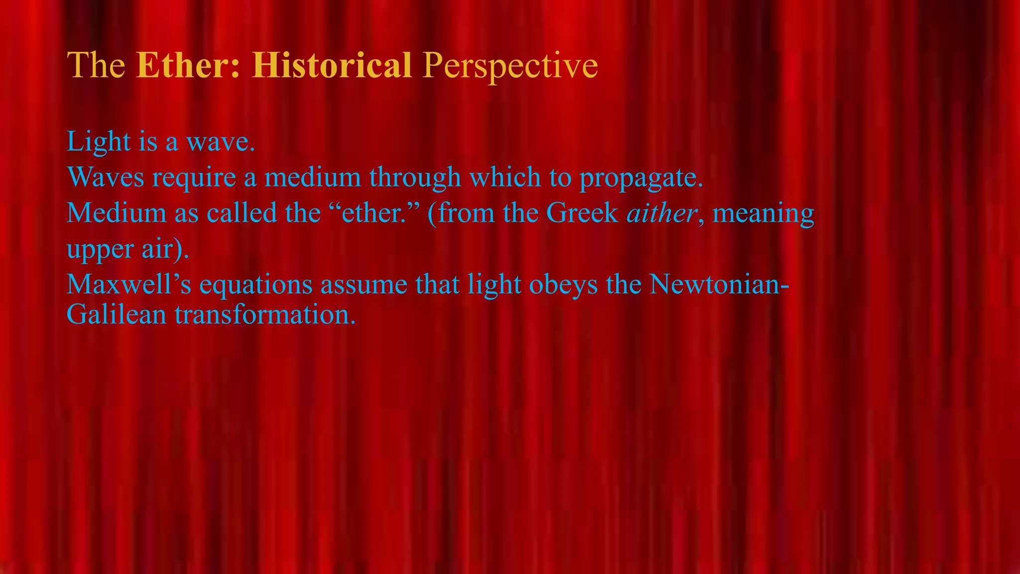 Introduction to Special theory of relativity | PPTX