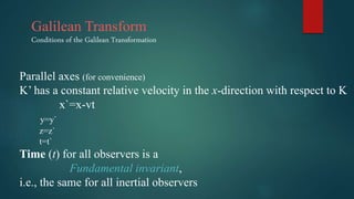 Introduction to Special theory of relativity | PPTX